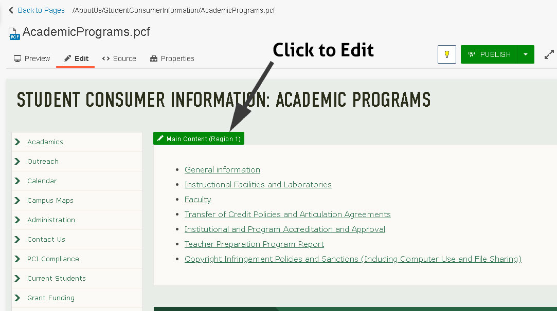 Locating and Opening a Page
